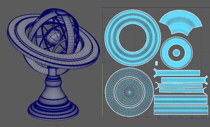 Retopology 3d model, 3d scan and unwrap it with the best uv map by Olly ...