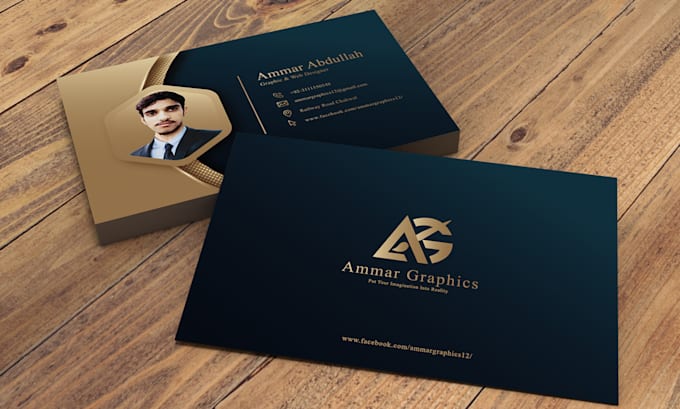 Create an attractive visiting card by Ammargraphics1 | Fiverr