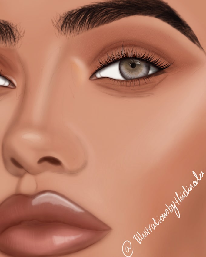 Create vibrant portrait illustration by Visuals_cc | Fiverr