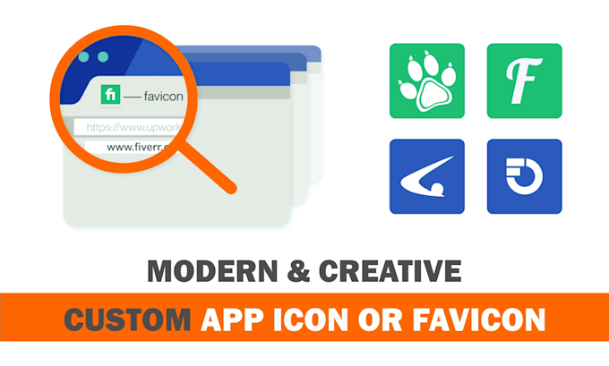 Design unique attractive favicon, icons set, app logo by Shahg5924 | Fiverr