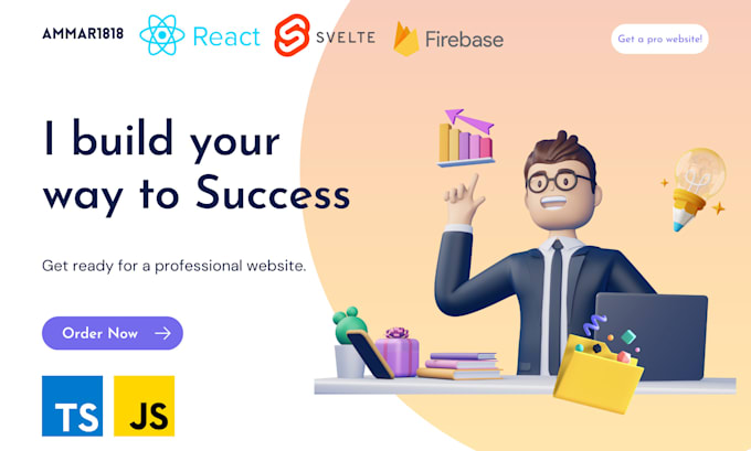 Develop Your Website In React Or Svelte Using Firebase By Ammar1818 Fiverr