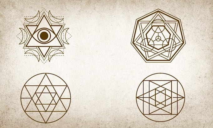Design unique sacred geometry, spiritual logo by Mubashrasart | Fiverr