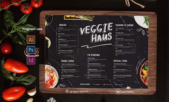 Design creative,modern restaurant menu by Nalatdesign | Fiverr