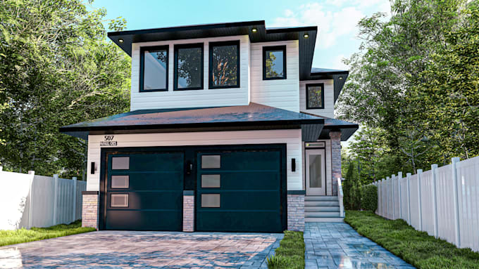 Render ultra realistic exterior house visualization by Renderwizard ...