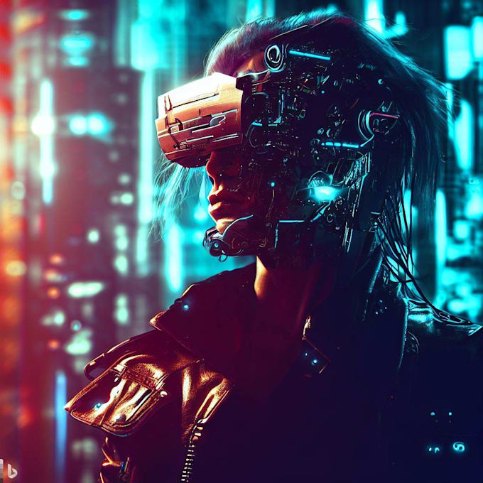 Draw cyberpunk futuristic character art by Mioameiameya | Fiverr