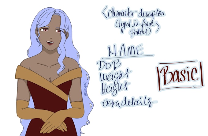 Create an oc or design a visual character for your stories by Ancaellar ...