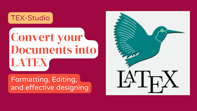 Convert word and pdf into latex overleaf or tex studio by Muniba_50 ...