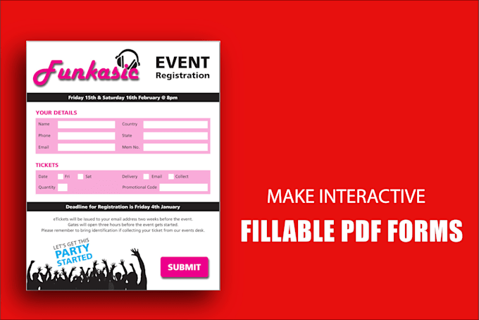 Make interactive fillable pdf form by Mazharulhaqq | Fiverr