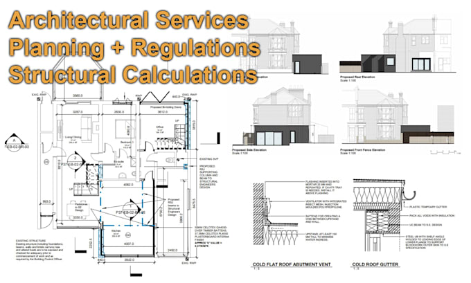 Create architectural, building regulation drawings, and structural, 3d ...
