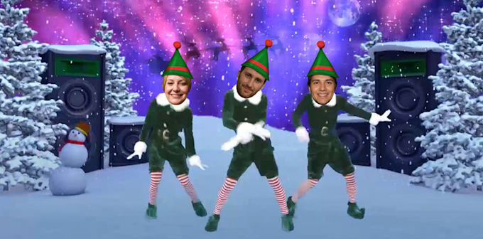 Put your face on a dancing elf by Joeltelloo | Fiverr