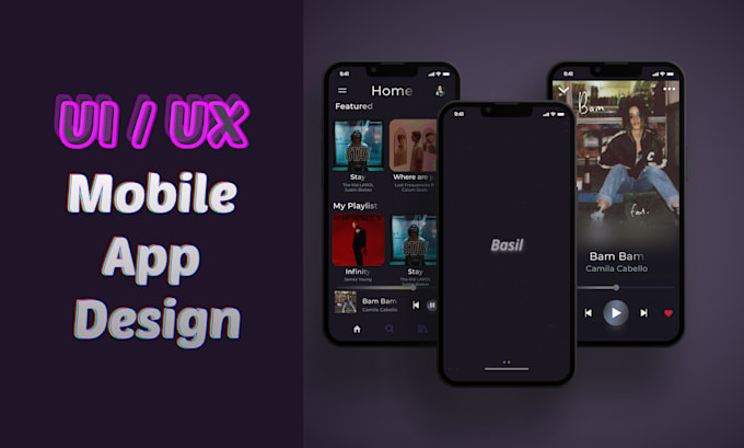 Create classy mobile app ui ux design with prototping by Basiltarek ...