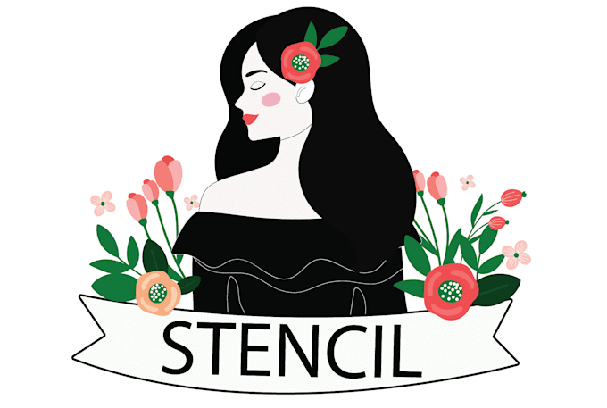 Create unique stencil art and silhouette art portrait and logo design ...