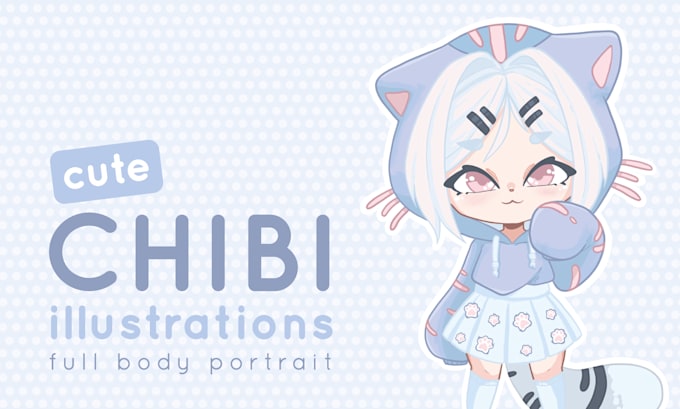 Make custom chibi portrait, full body by Marianne_wahl | Fiverr