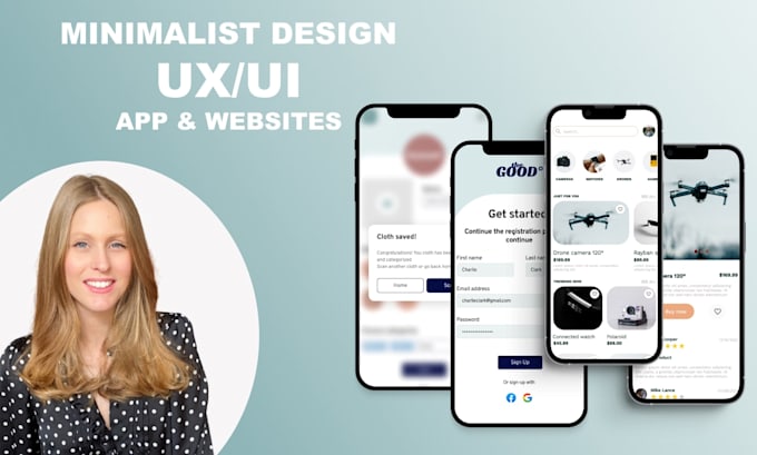 Design minimalist ux ui app or website by Ocaneryd | Fiverr
