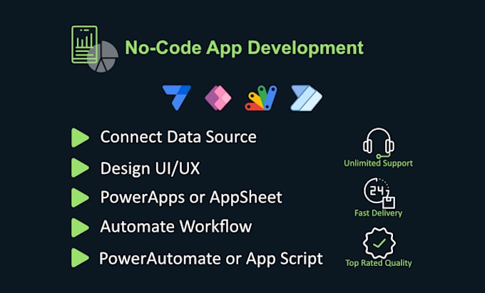 Create a no code app with appsheet or powerapps by Mjboulos | Fiverr