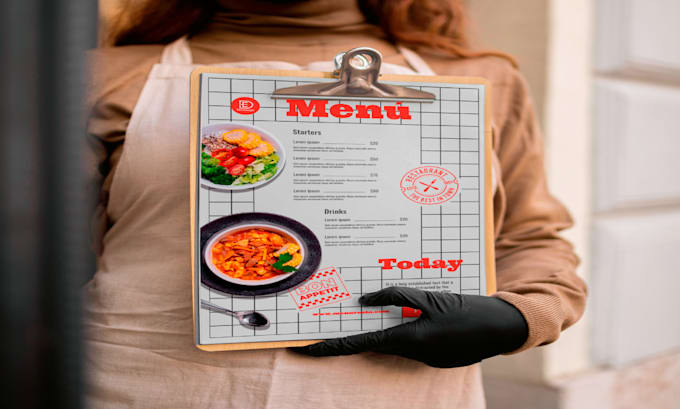 Design a unique creative menu for your restaurant by Abdelkarimeddah ...