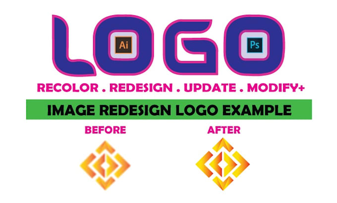 Redesign, recolor, edit and update your logo by Tauseef51214 | Fiverr