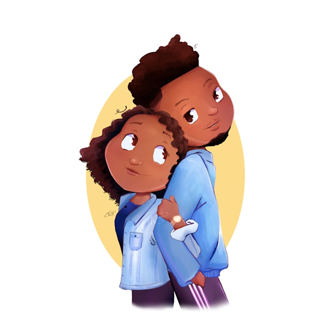 Create cartoon couples portraits by Tajhaw | Fiverr