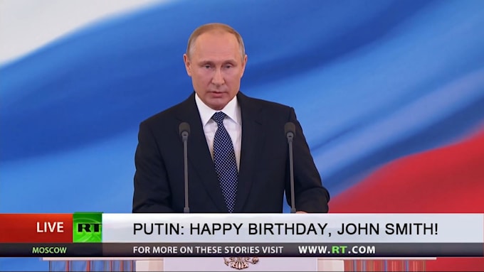 Wish a happy birthday from vladimir putin by Vgmediaservice | Fiverr