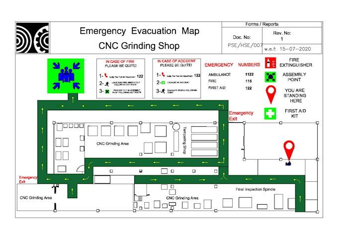 Do fire emergency evacuation plan for your house by Cad_expert_3d | Fiverr
