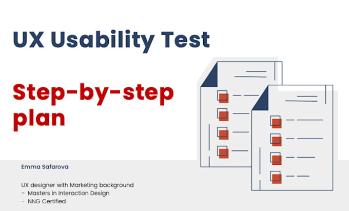 Create a plan for usability testing by Emmasfrv | Fiverr