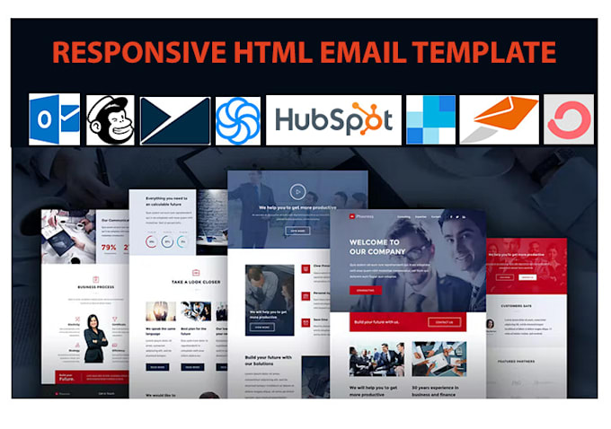 Develop and design responsive html email template and newsletter by ...