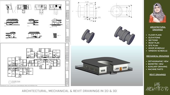 Do your autocad projects 2d, 3d, revit project for you by Hb_architects ...