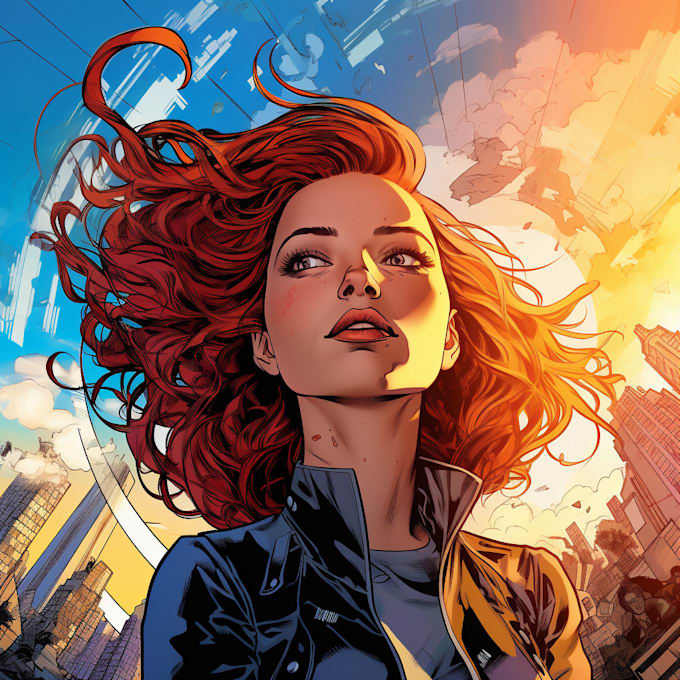 Do a comic book illustrations by Gynanaseinvagel | Fiverr