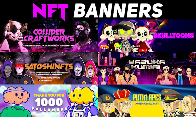 Design crypto, opensea, nft and discord banners by Shreyanx29 | Fiverr