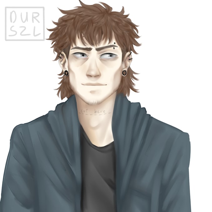 Draw digital character art by Durszl | Fiverr