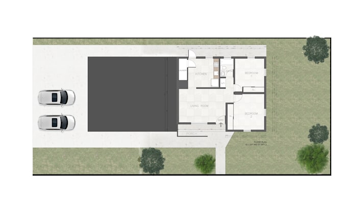 Do plans in autocad and photoshopped by Arabines | Fiverr