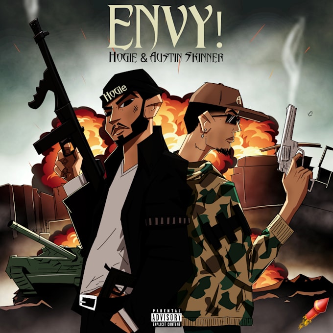 Create an awesome cartoon cover art and motion for your song by ...
