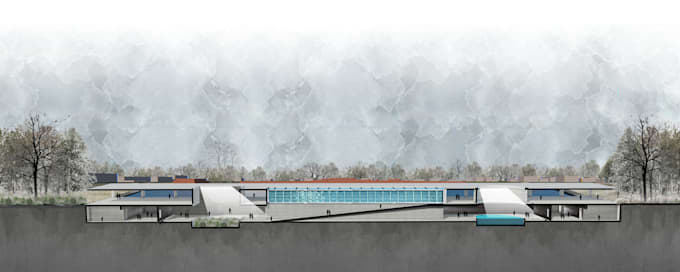 Render floor plan, elevations and section by Spacearchi | Fiverr