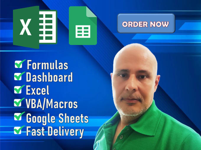 Create excel spreadsheets, vba, macros, formulas, functions, data entry ... Create excel spreadsheets, vba, macros, formulas, functions, data entry ...