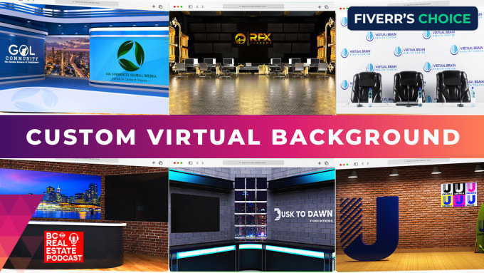 Do professional virtual background by Koyzstudio | Fiverr
