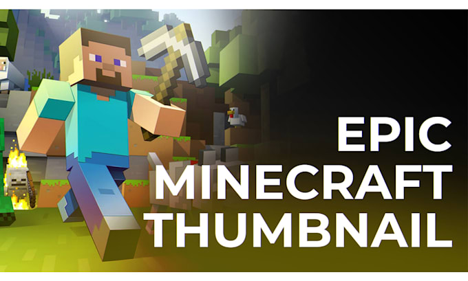 Make an epic minecraft thumbnail by Sydehustle | Fiverr