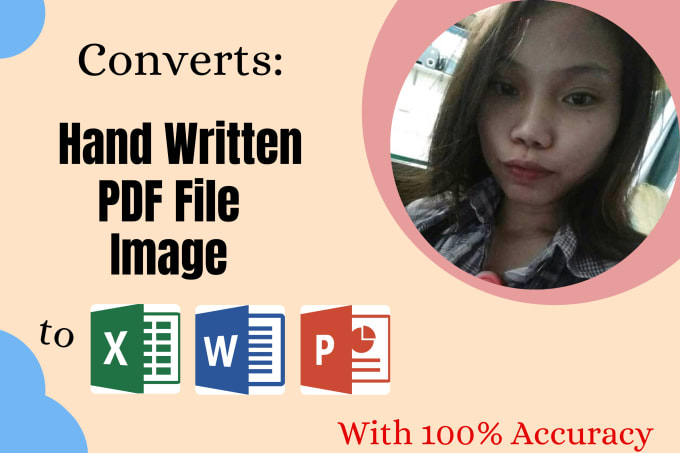 Do pdf convert to word, hand written and image by Phiarose26 | Fiverr Do pdf convert to word, hand written and image by Phiarose26 | Fiverr