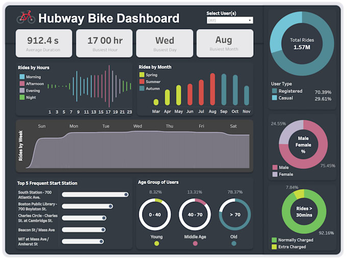 Transform data into meaningful visualization in powerbi or tableau by ...