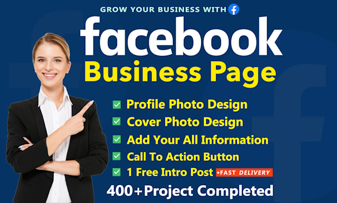 Create a design professional facebook business page setup and optimize ...