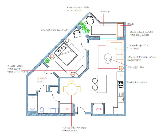 Redraw your floor plan by Mahameh | Fiverr Redraw your floor plan by Mahameh | Fiverr