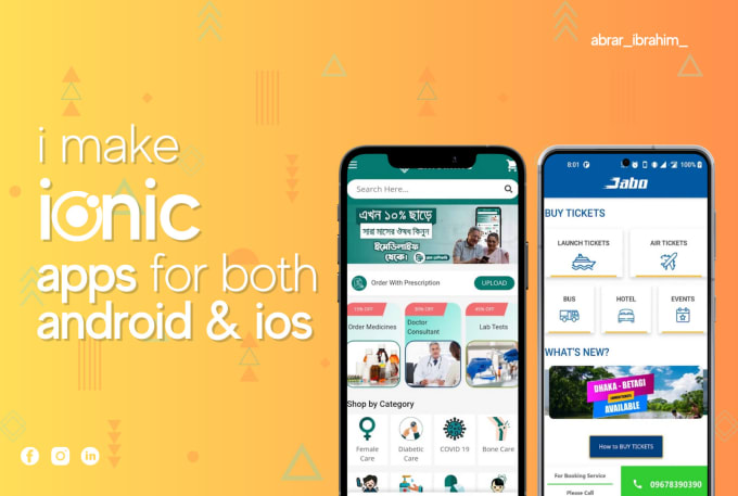 Create Mobile App For Android And Ios Using Ionic Framework By Abraribrahim Fiverr