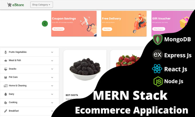 Develop mern stack ecommerce application by Webcoder21 | Fiverr