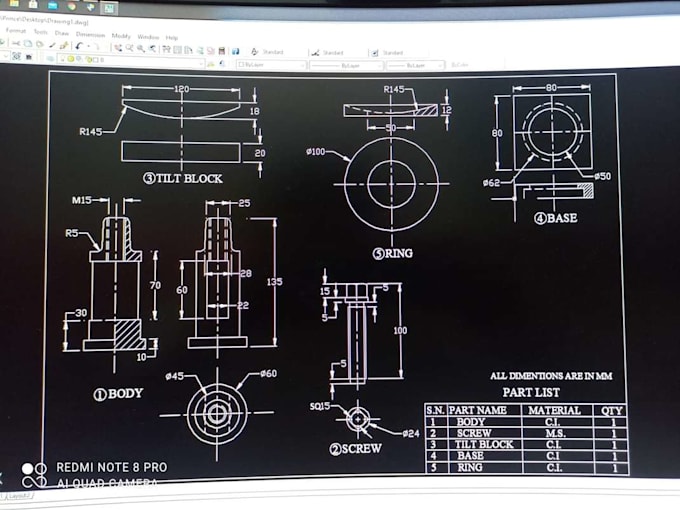Create 2d, 3d engineering drawings, mechanical drawings, by Nirmanpal ...