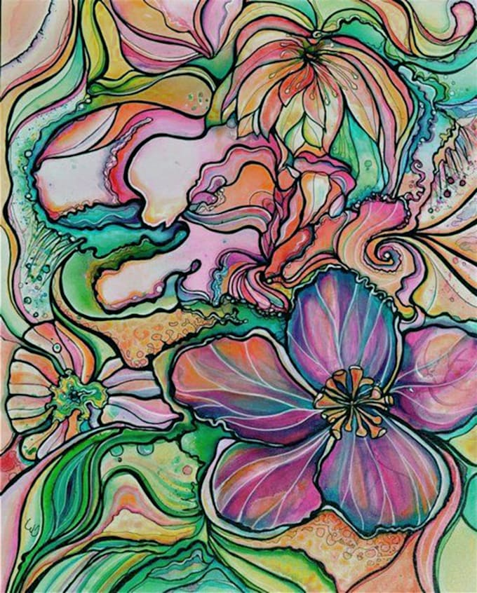 L draw abstract digital art for your collection by Lechkovac | Fiverr
