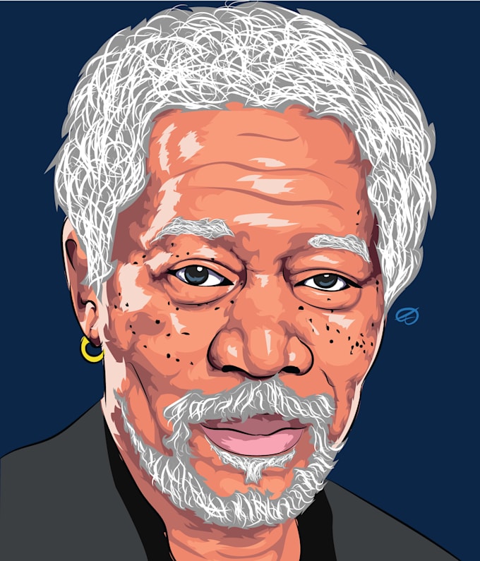 Draw realistic vector portrait illustration by Talalahmed673 | Fiverr