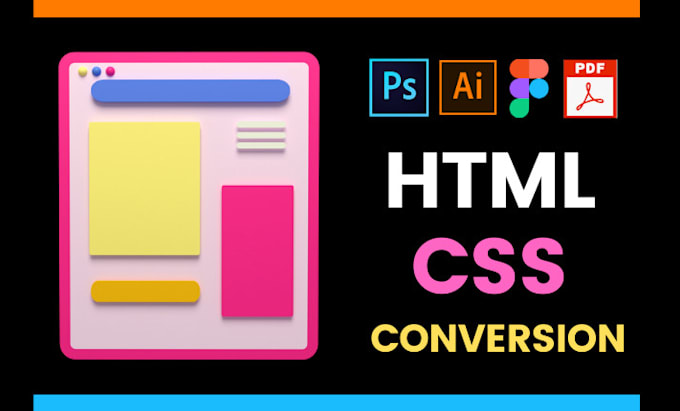 Convert psd to html, css, bootstrap, tailwind by Roufrubel | Fiverr