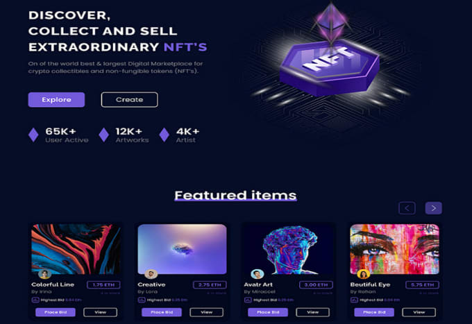 Create nft website, nft minting website, minting engine, nft mint page by Declanben | Fiverr