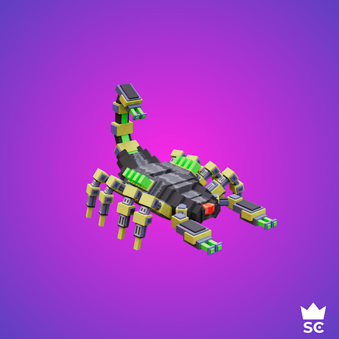 Make a 3d minecraft model by Modeldesing | Fiverr