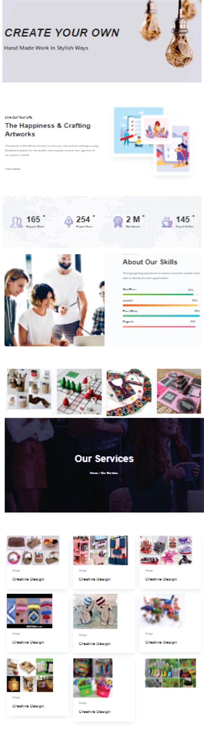 Create responsive and user friendly wordpress website by Webdesigner544 ...