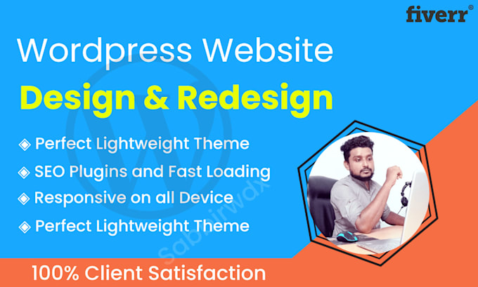 Create, customize, rebuild and redesign wordpress website by Sabbirwdx ...